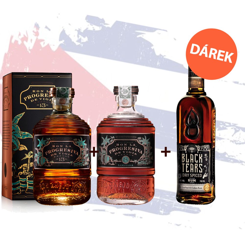 Set rumu La Progresiva a Black tears