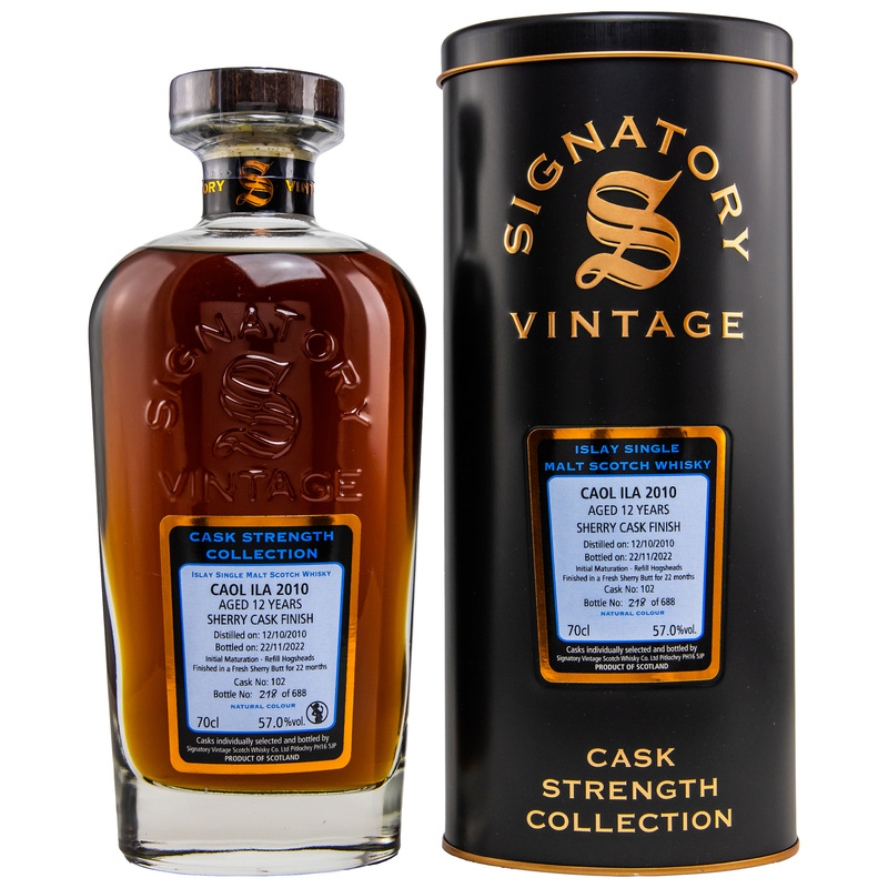 SIGNATORY CAOL ILA 2010/2022 Sig. CS double cask 57% 0,7l